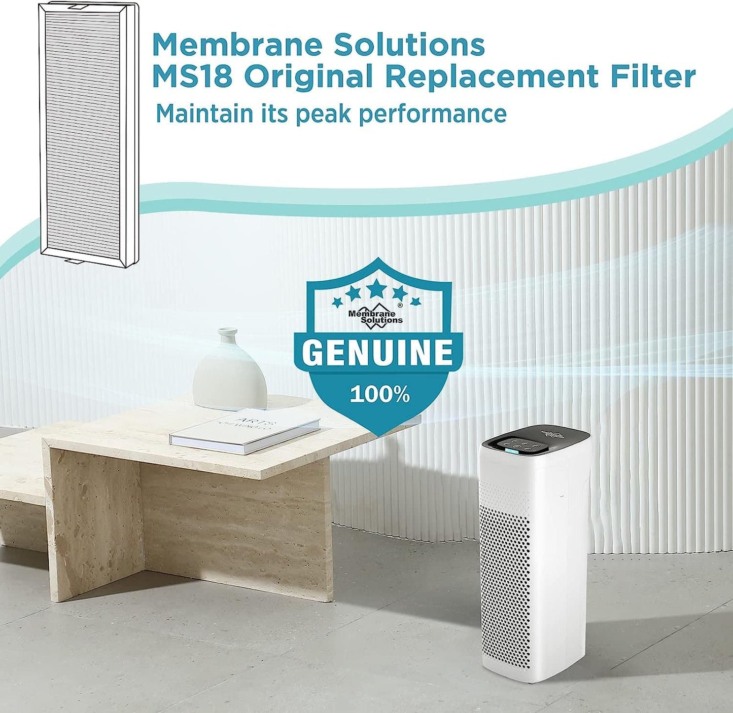 HEPA Air Purifier Filter Replacement for MS18 Series – Membrane Solutions