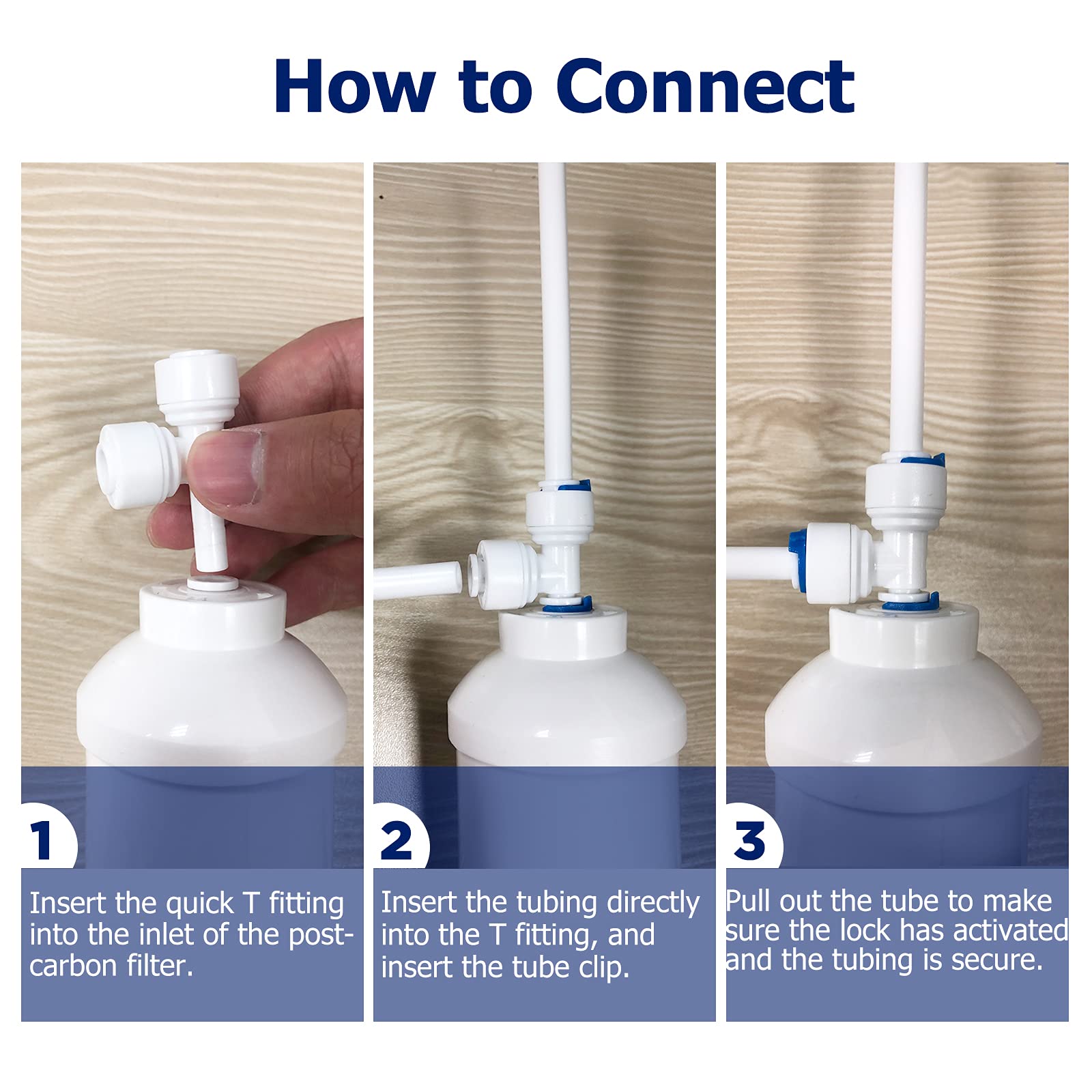 Membrane Solutions 1/4-inch Quick Connect RO Water System Fittings for ...